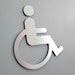 Metal Handicap Figure. Handicap Symbol. Bathroom Door Sign. Fitting ...