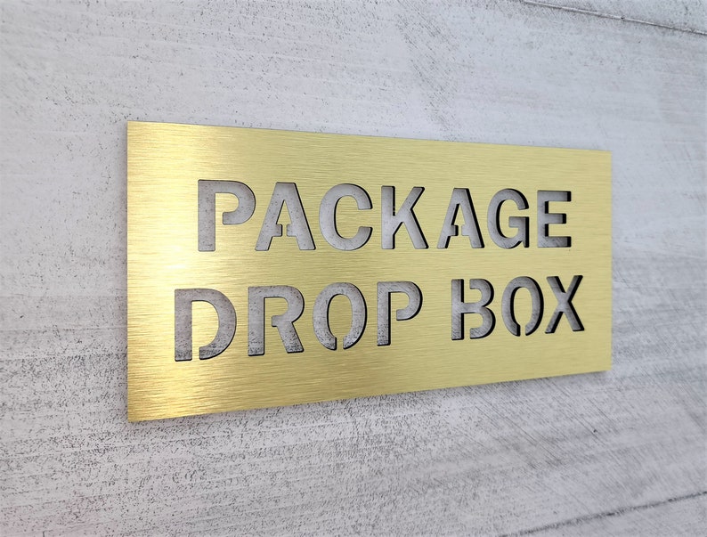 Package Drop Box Sign. Please Leave Packages in the Box Sign. Sign for ...