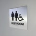 ADA Compliant All Gender Restroom Sign. Handicap Accessible Unisex ...