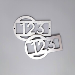 Custom Apartment Numbers. Modern Door Number Sign. Unit Numbers and ...