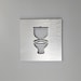 Toilet Symbol Sign. Square Bathroom Sign. Restroom Signs With Toilet ...
