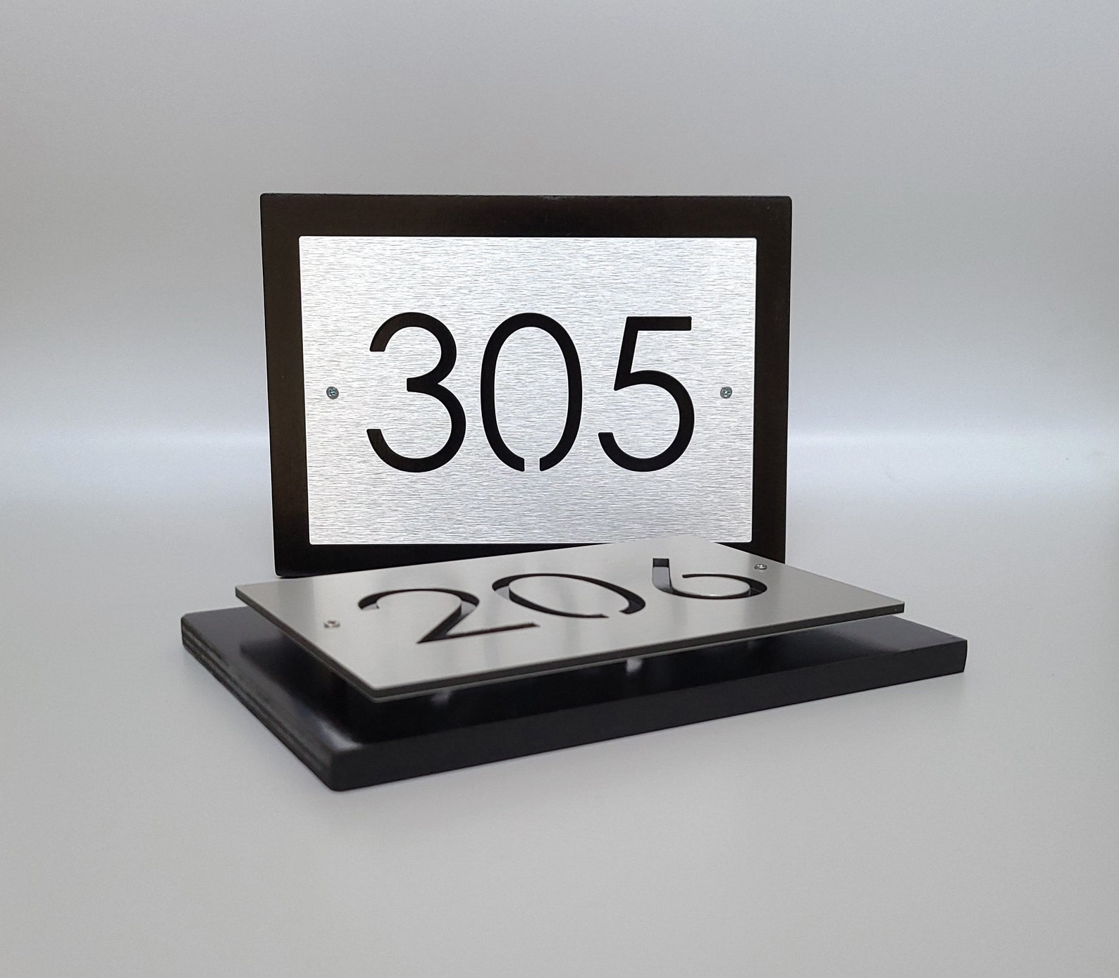 Custom Modern House Number Sign. Contemporary Address Plaque. - Etsy