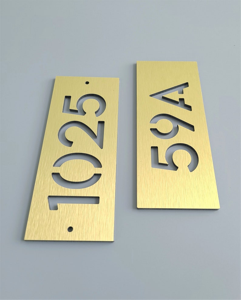Modern Door Numbers. Apartment Number Sign. Hotel Room Numbers. Address ...