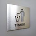 Trash Symbol Sign. Trash Bin Signs. Trash Can Label Signs. Garbage Sign ...