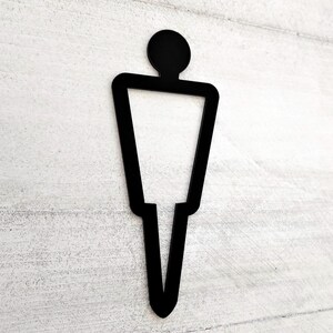 Male Symbol for Restroom Door. Male Bathroom Door Signs. Men Restroom ...