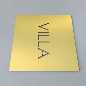 Custom Quote Business Sign. Modern Aluminum Office Signage. Custom Text ...