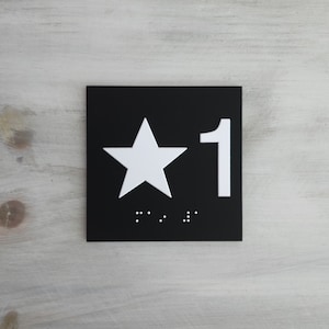 Elevator Floor Number Signs. Set of 2 ADA Compliant Elevator Door Jambs ...