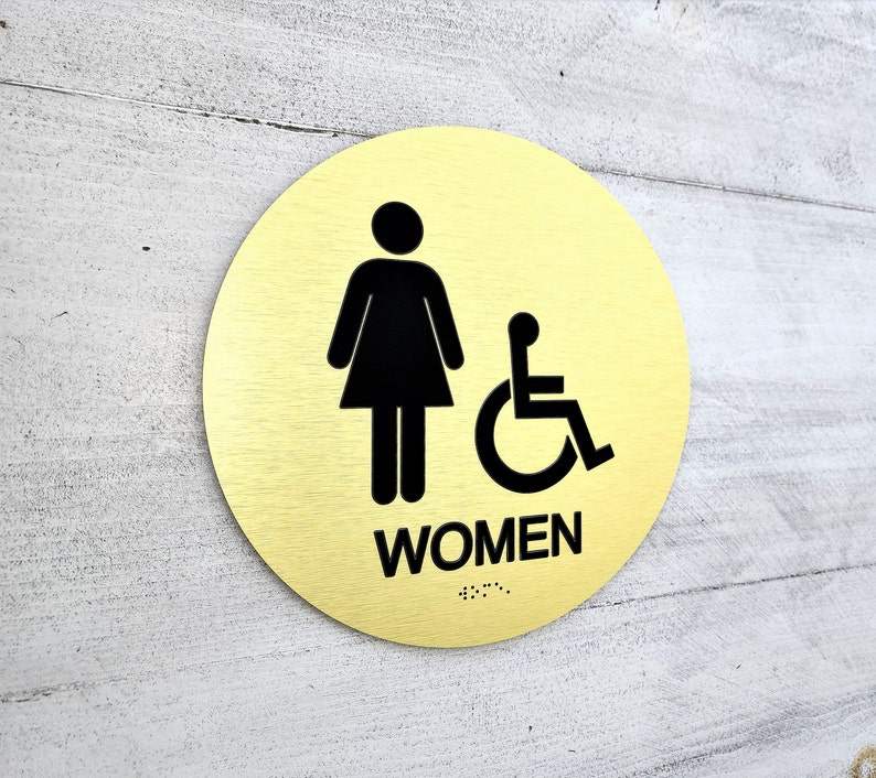 ADA Women Restroom Sign. Handicap Accessible Women's - Etsy