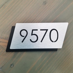 Gold Door Number Sign. Apartment Number Plaque. Hotel Room Numbers ...