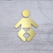 Baby Changing Bathroom Sign. Baby Changing Station Door Sign. Baby ...