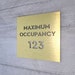 Maximum Occupancy Signs for Business. Maximum Capacity Sign. Room ...