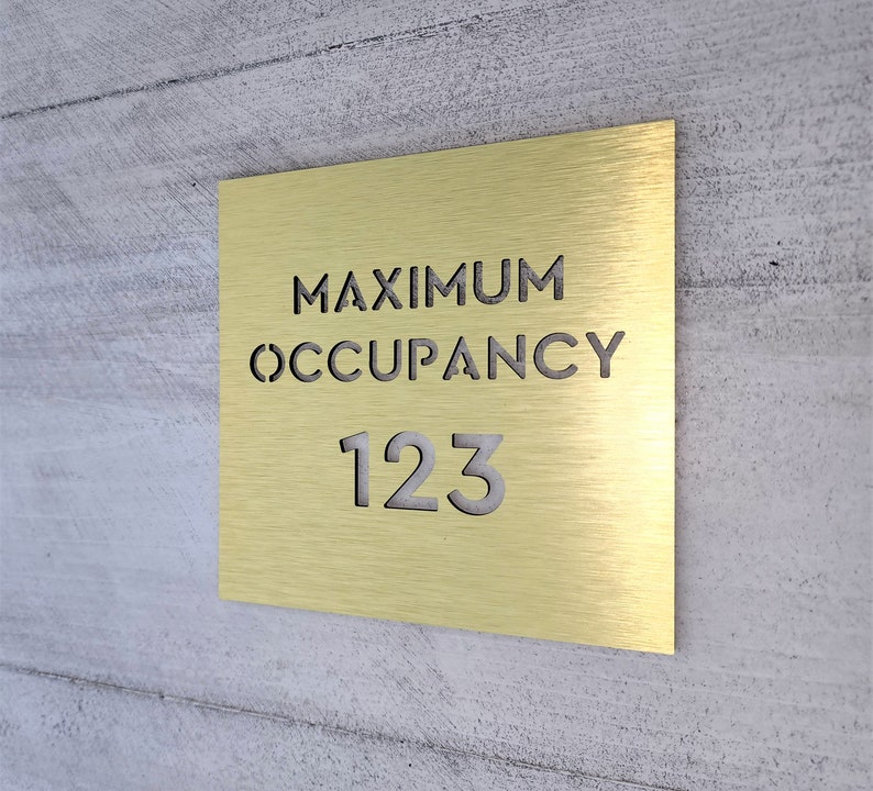 Maximum Occupancy Signs for Business. Maximum Capacity Sign. - Etsy
