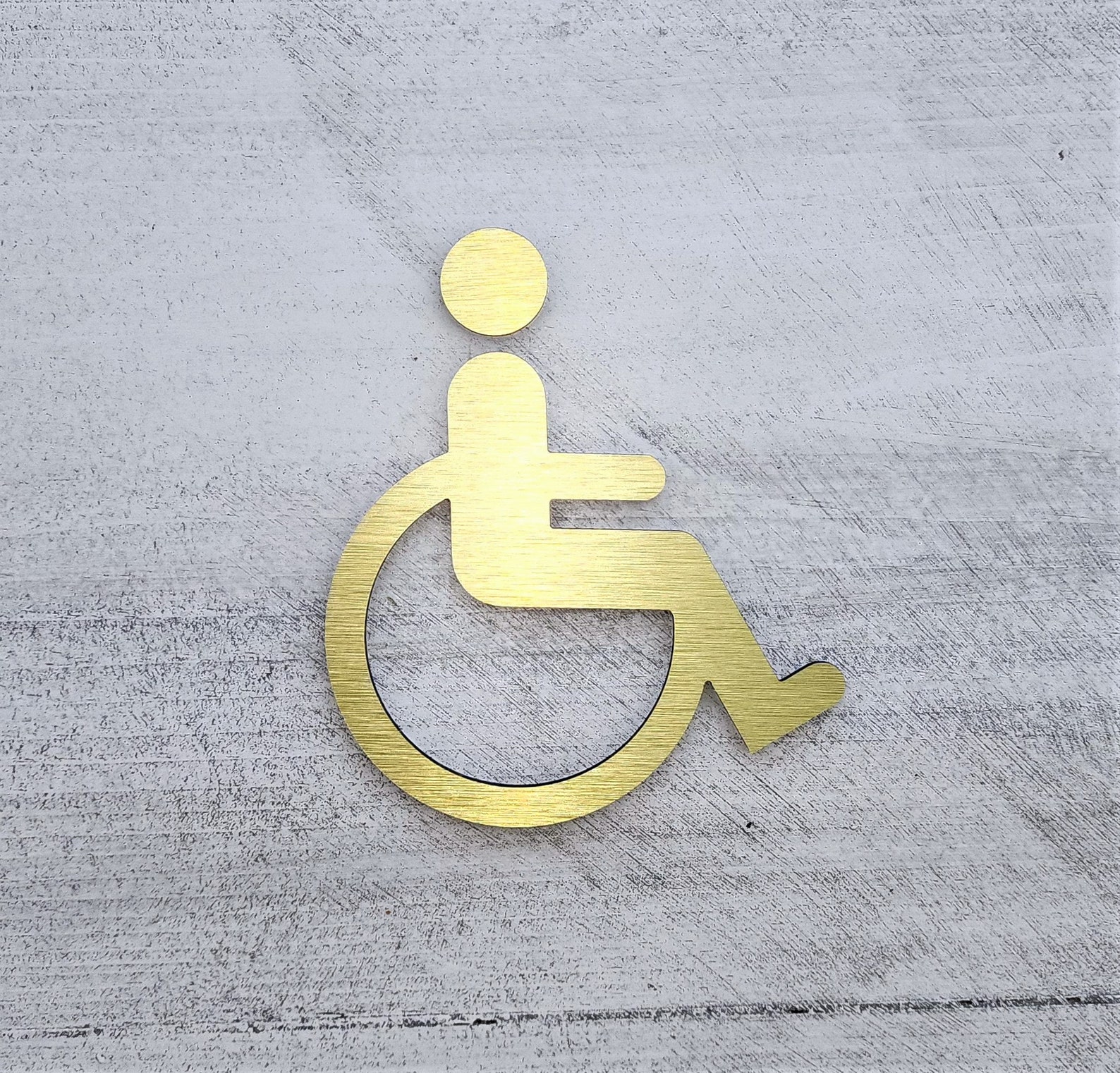 Metal Handicap Figure. Handicap Symbol. Bathroom Door Sign. Fitting ...