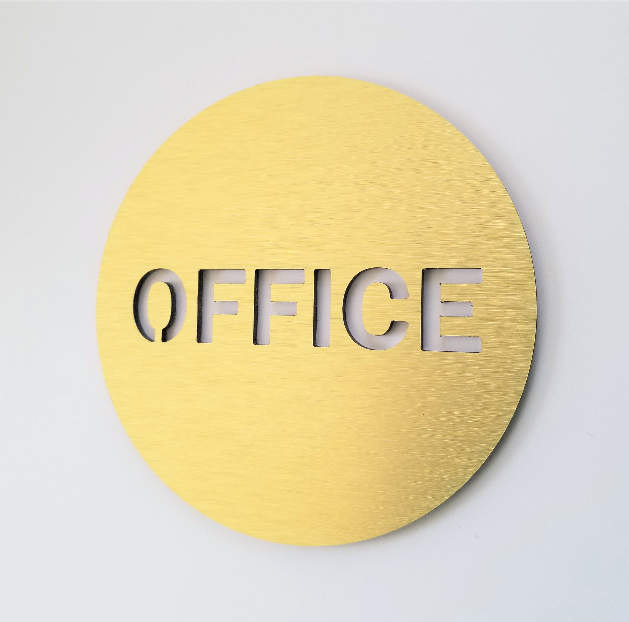 Aluminum Office sign for door. Office door sign. Modern business ...
