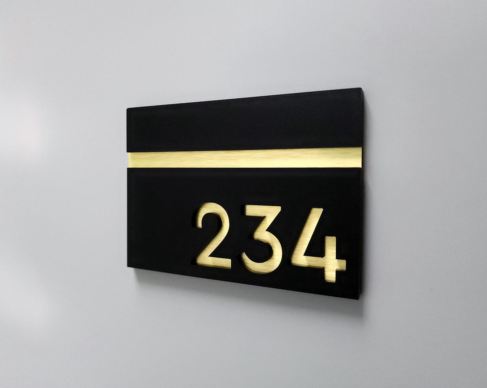 Modern Apartment Number Signs. Acrylic Hotel Room Numbers. Custom Door ...