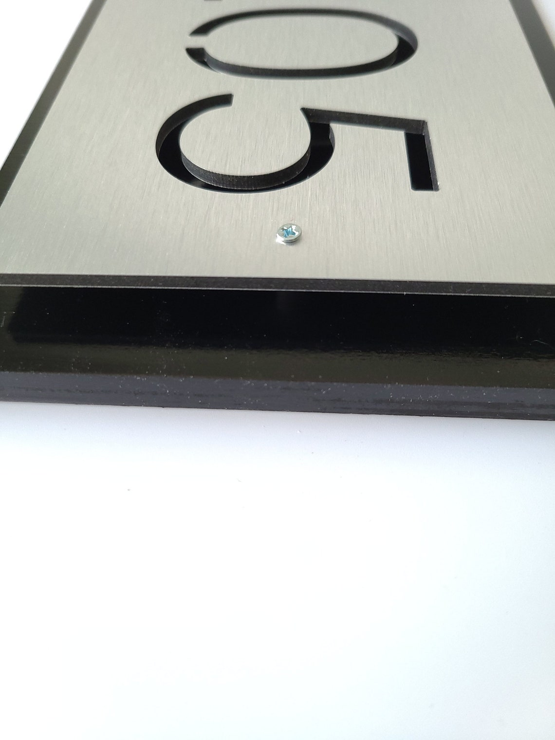 Custom Modern House Number Sign. Contemporary Address Plaque. | Etsy