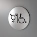 Gender Neutral Handicap Accessible Bathroom Sign. Gender Symbol Sign ...