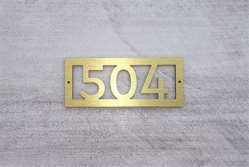 Custom Door Number Plaque. Modern Apartment Numbers. Hotel - Etsy