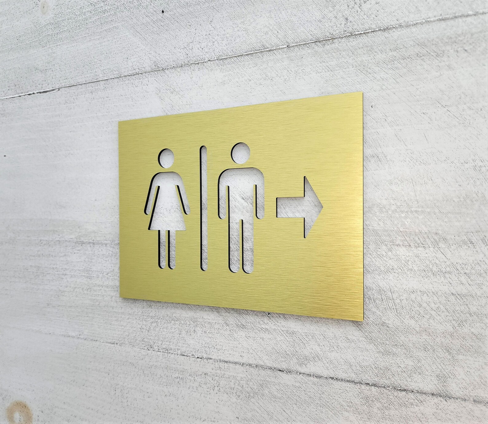 Restroom Directional Signs. Bathroom Signs With Arrows. Arrow - Etsy