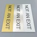 Not an Exit Sign for Doors. Do Not Exit Sign. No Exit. - Etsy