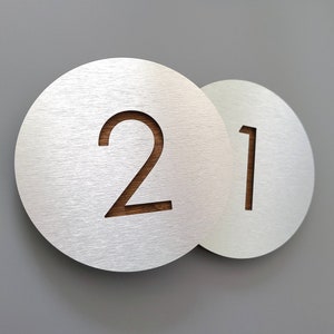 Apartment Numbers. Silver House Number Plaque. Door Numbers. Hotel Room ...