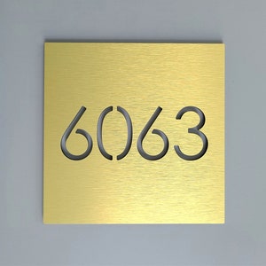 Square House Number Sign. Custom Apartment Numbers. Hotel Room - Etsy
