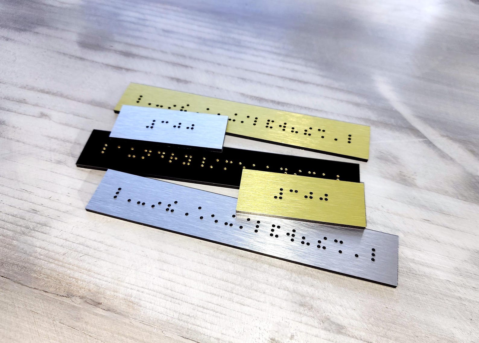 Custom Braille Plaques. Braille Signs With Custom Text. Grade 2 Domed ...