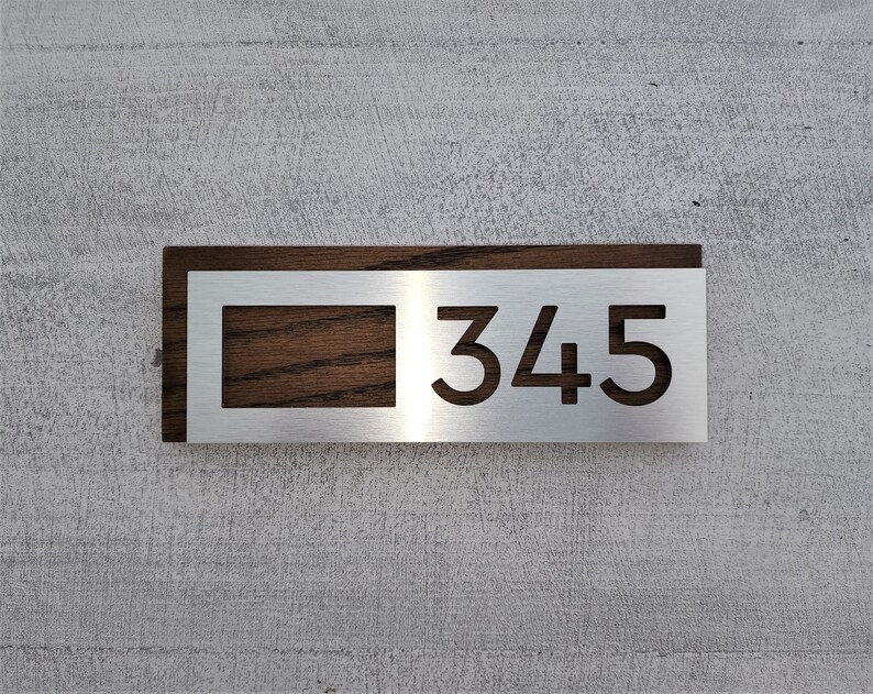 Modern Door Number Plaque. Apartment Number Sign. Room Numbers - Etsy