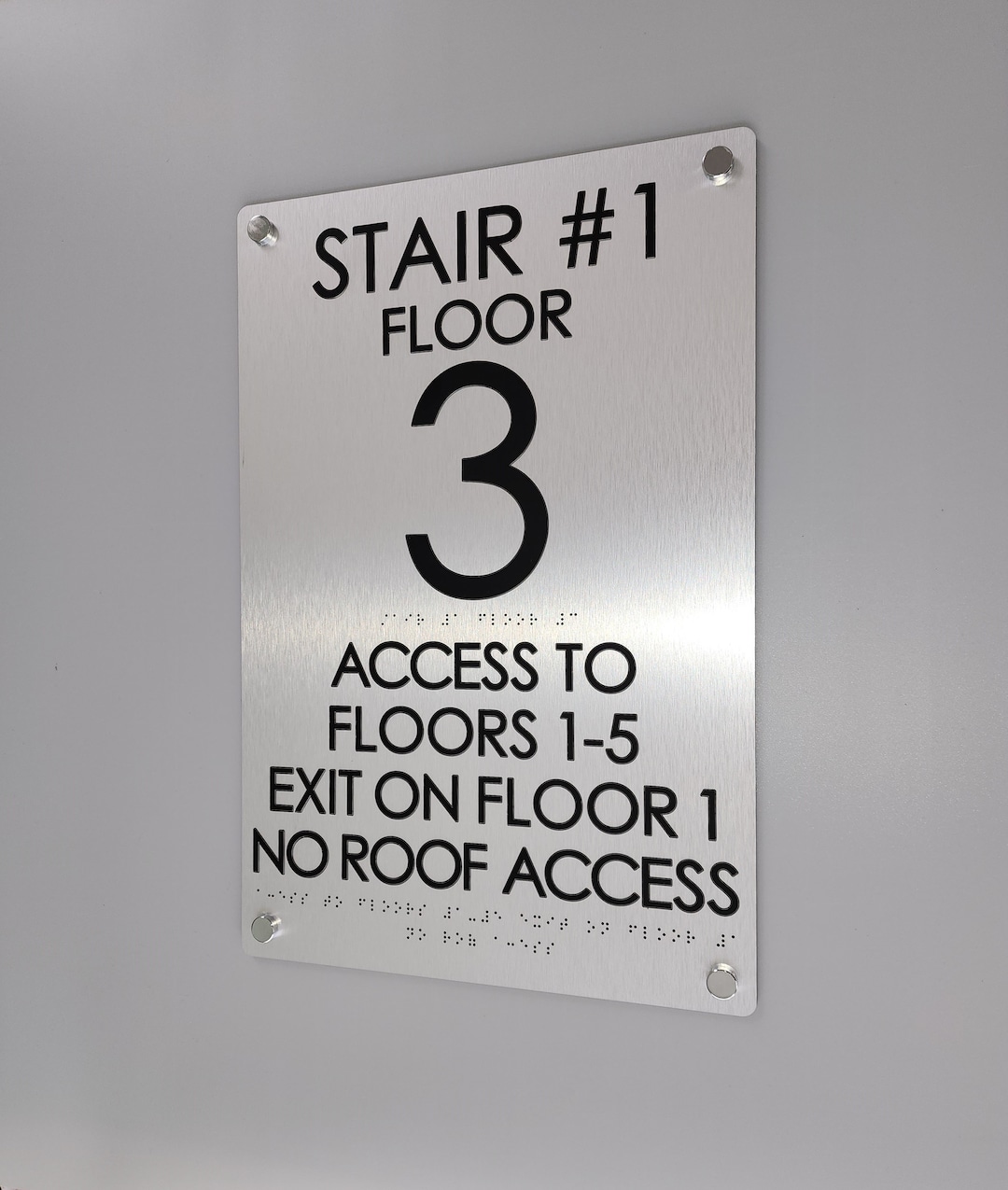 Stairwell Floor Number Signs. ADA and IFC Compliant Stairwell Signs ...