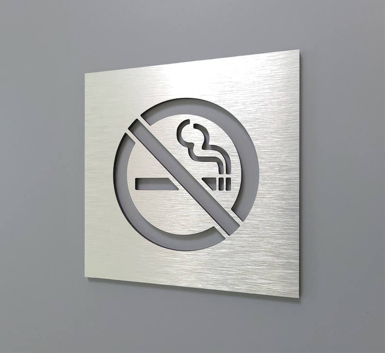 Panneau de symbole non fumeur pour les entreprises. Signalisation non ...