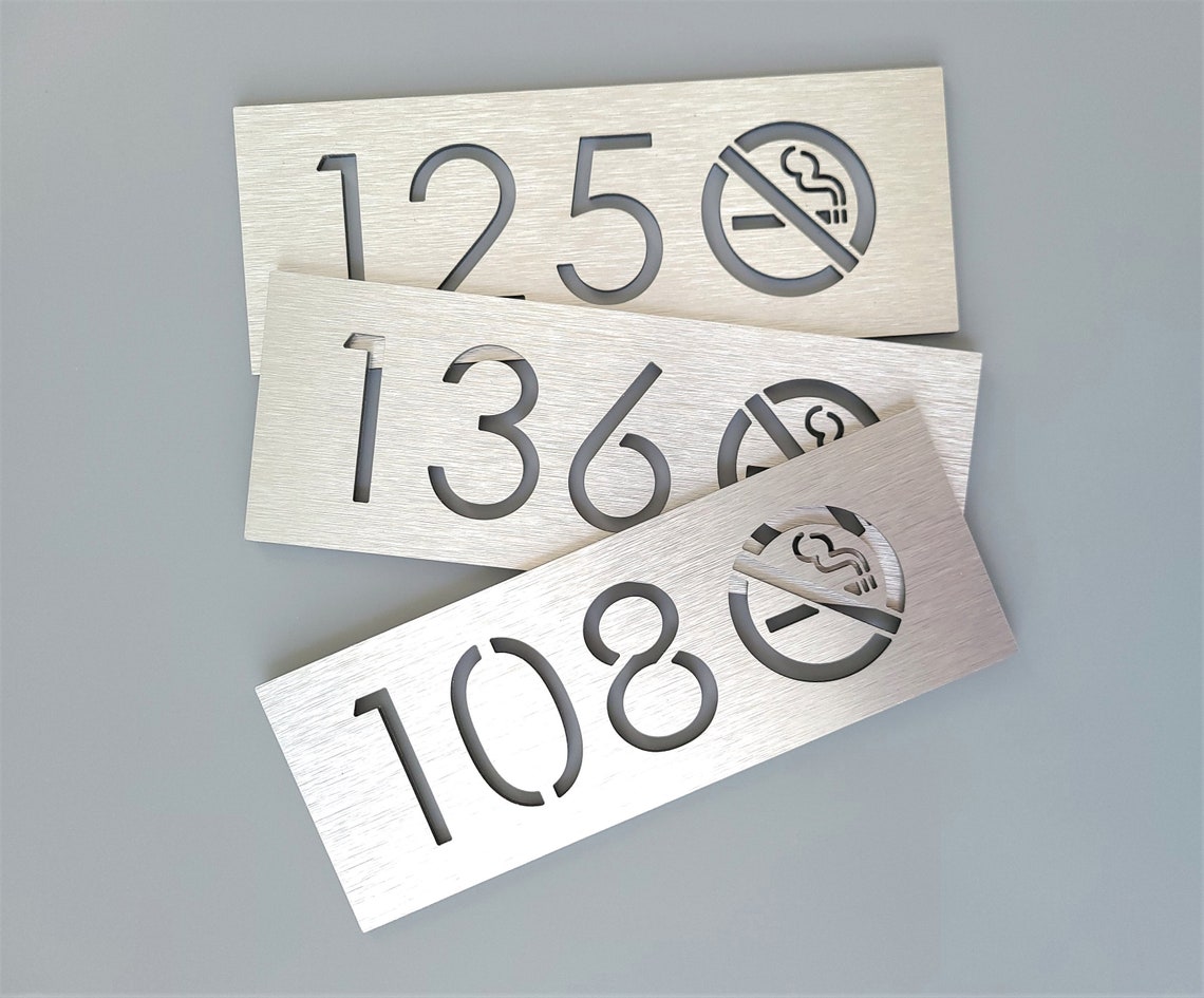 Non-smoking Hotel Room Sign. Hotel No Smoking Signs. Hotel Room Numbers ...