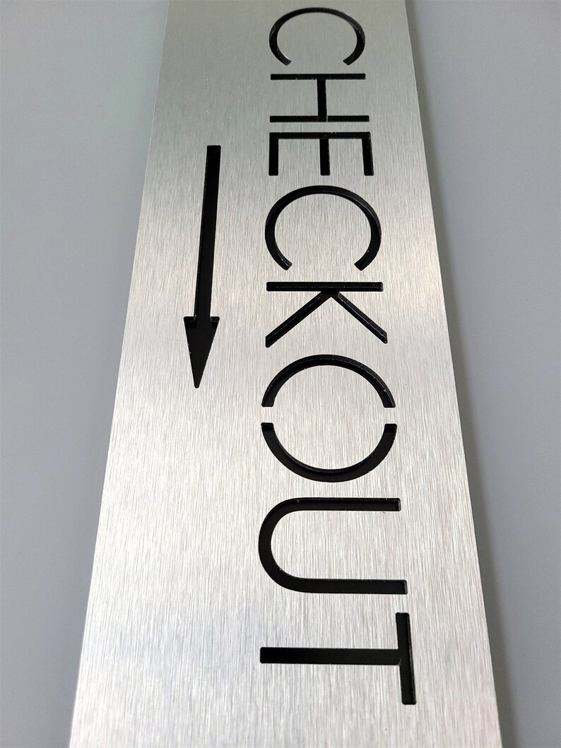Checkout Directional Sign. Check Out This Way Sign. Directional Signs ...