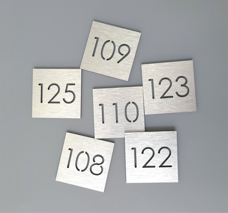 Square House Number Sign. Custom Apartment Numbers. Hotel Room - Etsy
