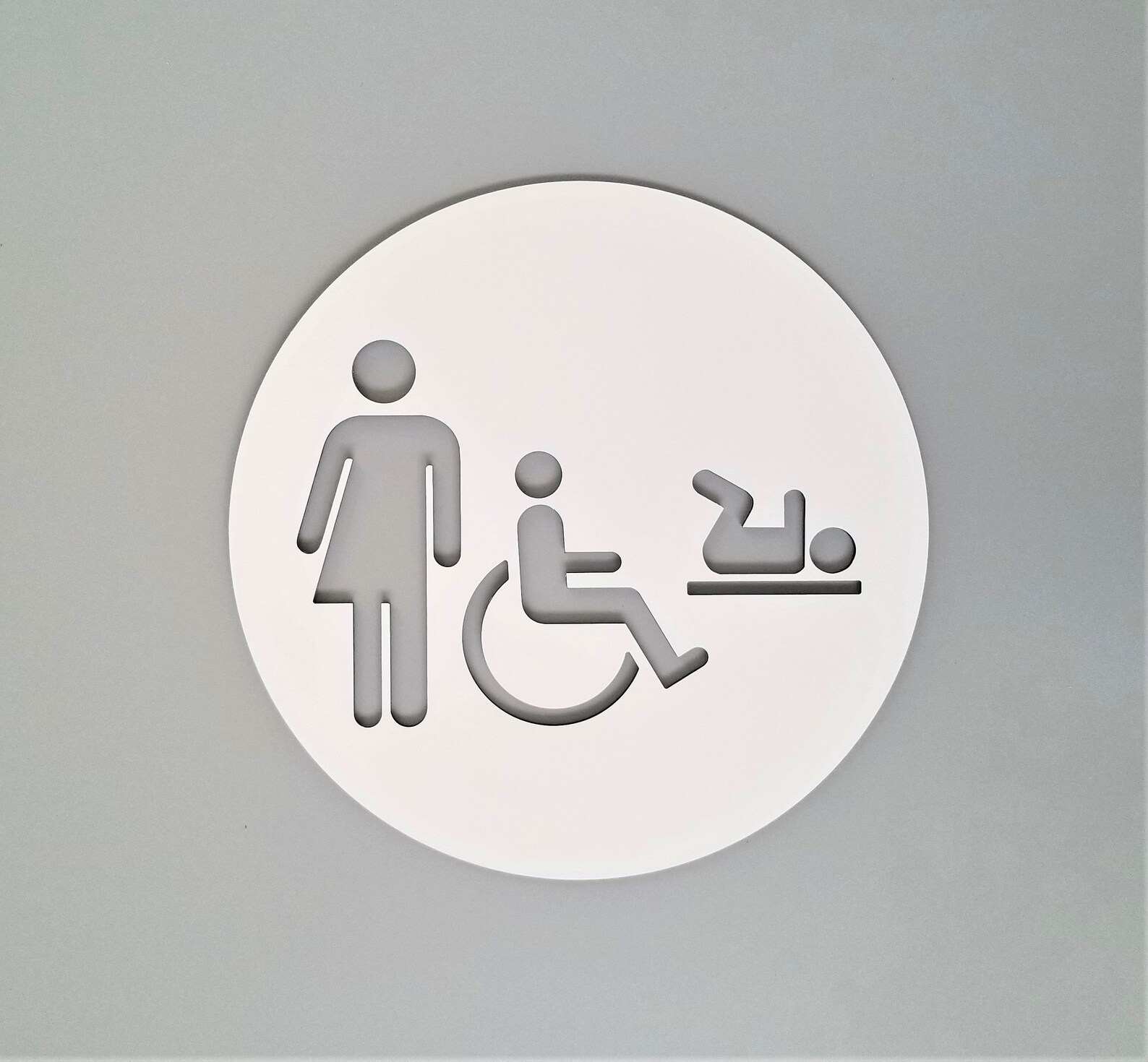 Family Restroom Sign. Baby Changing Table Symbol. Handicap - Etsy