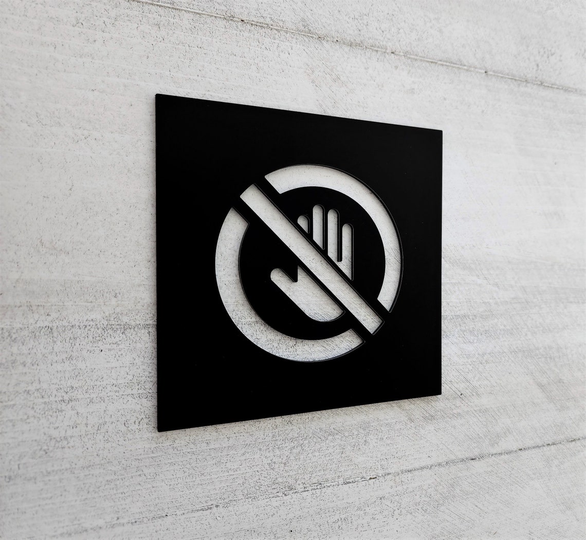 No Entry Hand Sign. Not Allowed Hand Sign. Stop Hand Symbol. - Etsy