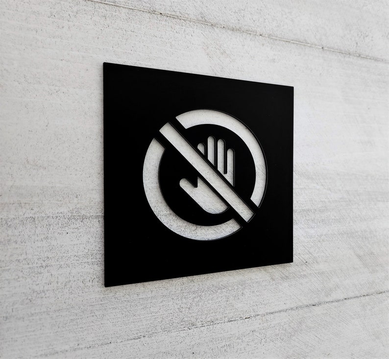 No Entry Hand Sign. Not Allowed Hand Sign. Stop Hand Symbol. - Etsy