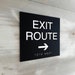 Exit Route ADA Compliant Sign. Exit Route Signs With Grade 2 Braille ...