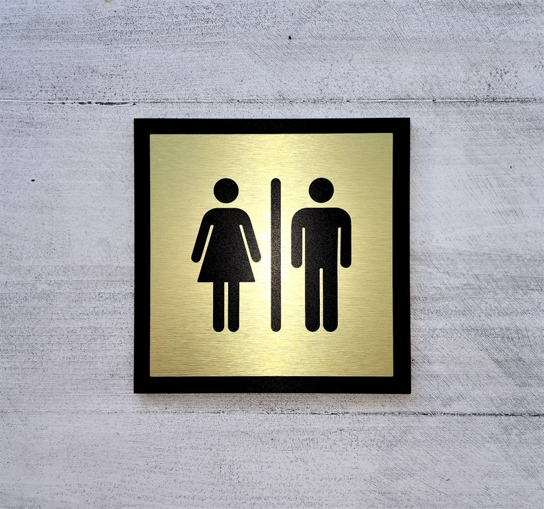 Unisex Restroom Door Sign. All Gender Bathroom Signs. Gender - Etsy