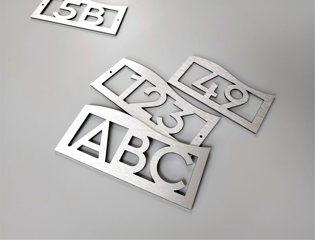 Custom Door Number. Modern Number Plaque. Apartment Numbers. Hotel Room ...