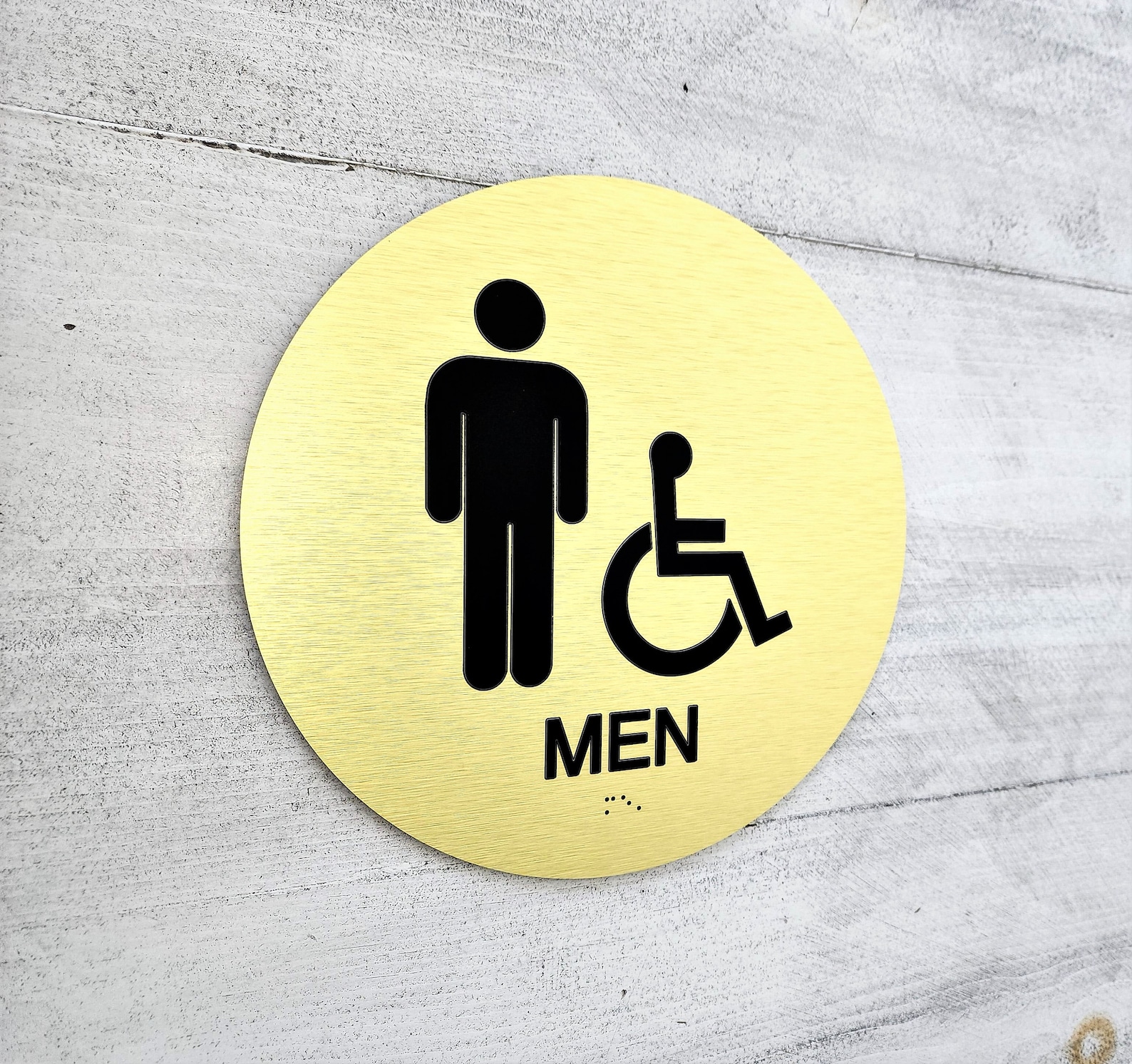 ADA Men Restroom Sign. Handicap Accessible Men's Bathroom. ADA ...