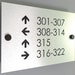 Custom Directional Sign. Hotel Room Directional Signs. Wayfinding Signs ...
