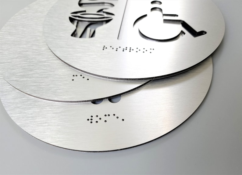 Add Grade 2 Braille Writing to Any of Our Restroom Signs. Braille Signs ...