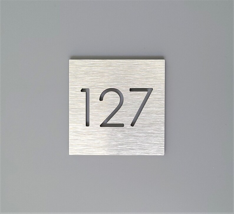 Square House Number Sign. Custom Apartment Numbers. Hotel Room - Etsy