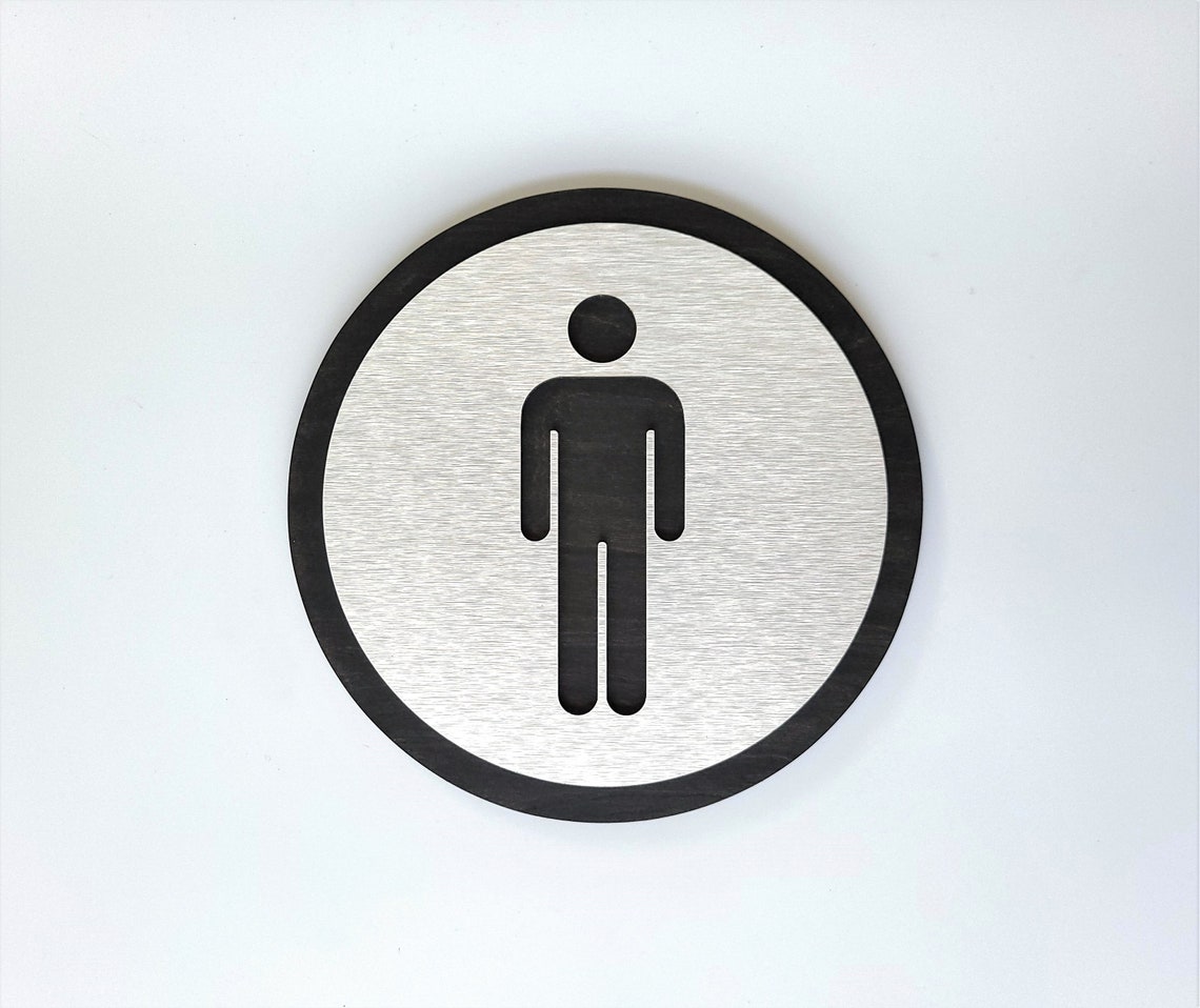 Male Bathroom Sign. Men's Restroom Sign. Men's Toilet. - Etsy