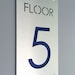 Floor Number Sign. Floor Numbers and Letters. Level Numbering Sign ...