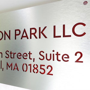 Large Custom Business Sign. Business Name Sign. Company Logo Sign for ...