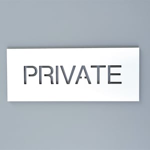 Private Sign for Office Doors. Do Not Enter Sign. Private Entry Signage ...
