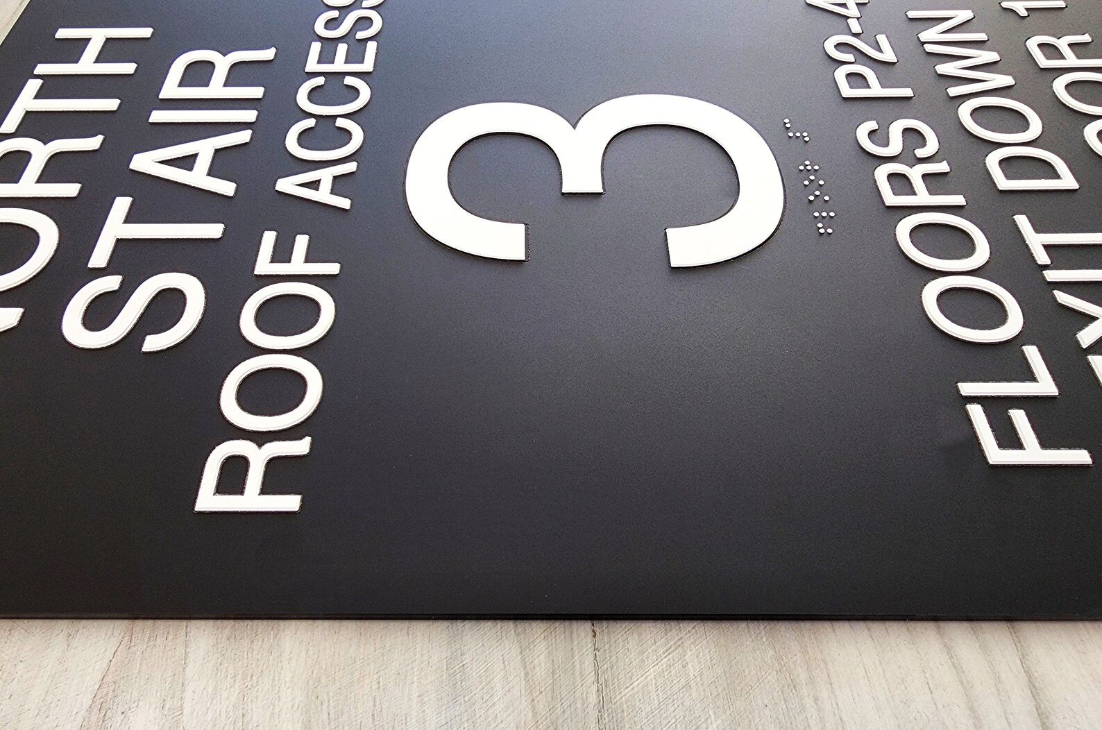 Stairwell Floor Number Signs. ADA and IFC Compliant Stairwell Signs ...