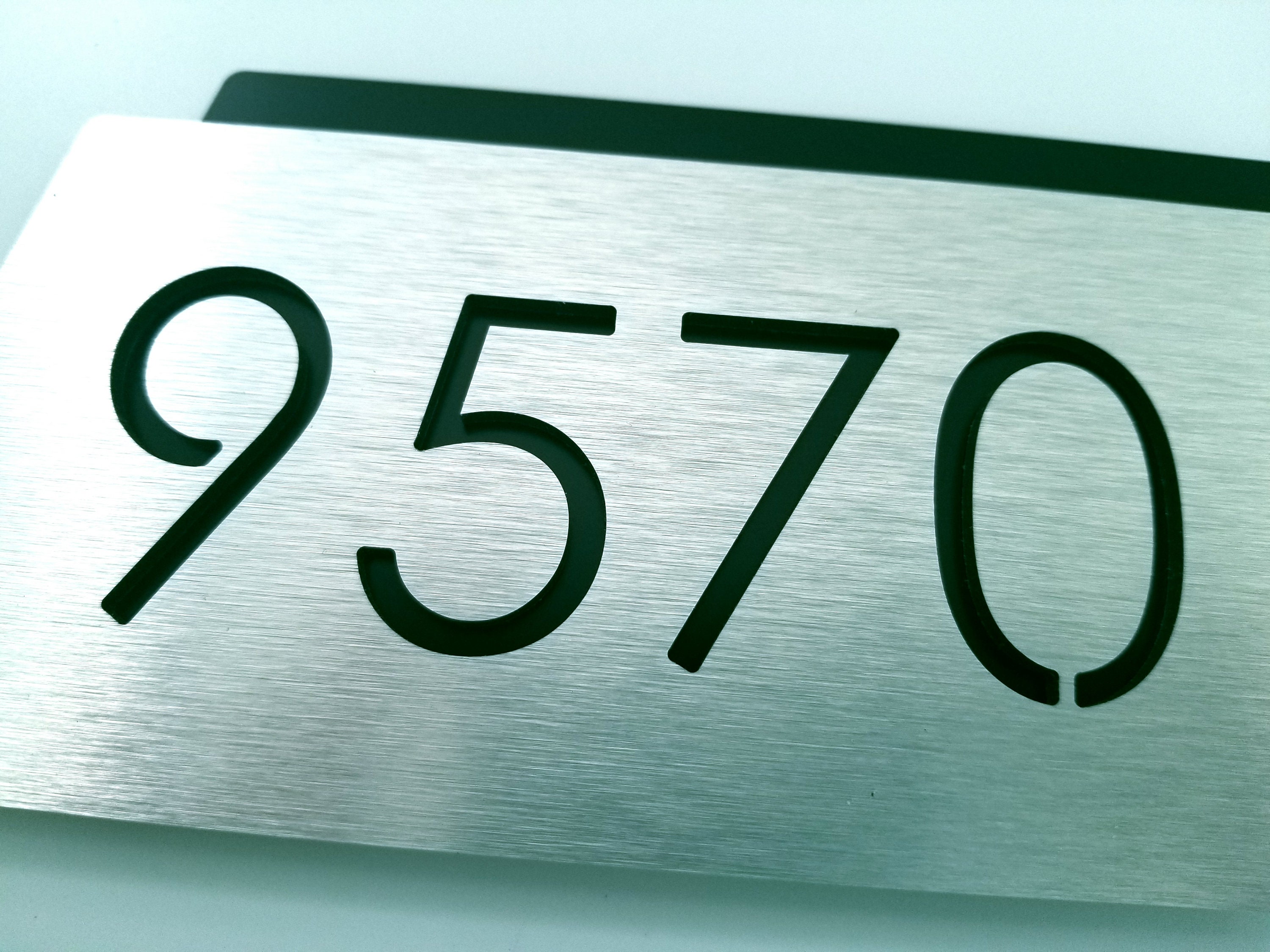 Door number plaque. Apartment number sign. Hotel room numbers. Modern ...