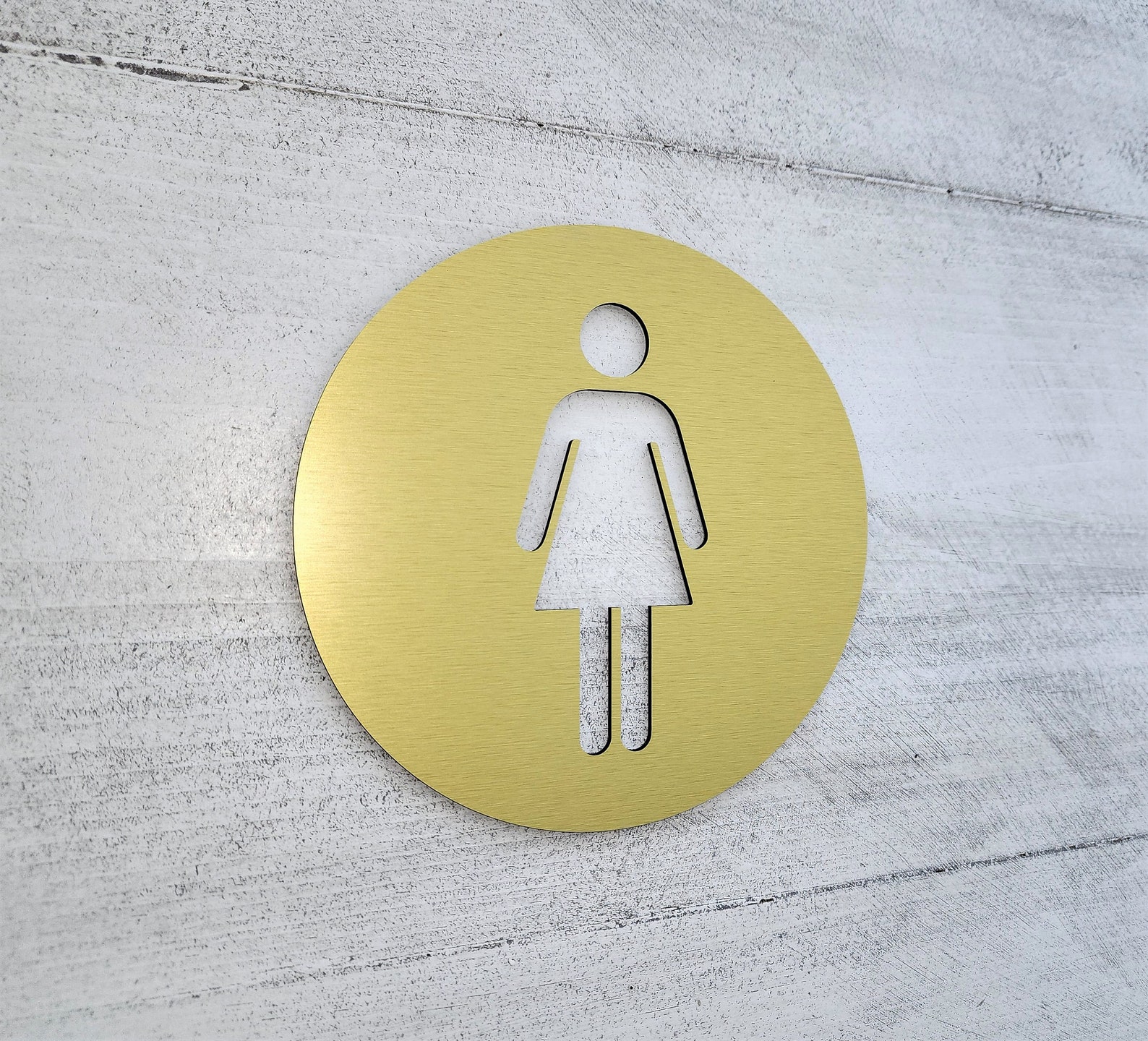 Female Restroom Door Sign. Metal Bathroom Sign. Women's - Etsy